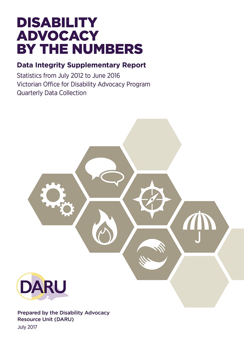 Disability advocacy by the numbers: Data Integrity Supplementary Report ...